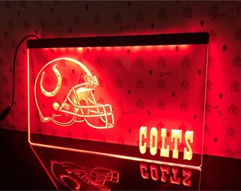 Indianapolis Colts Neon Bar Sign - Etsy
