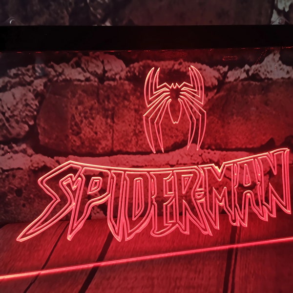 Spider Man Neon Sign - Etsy