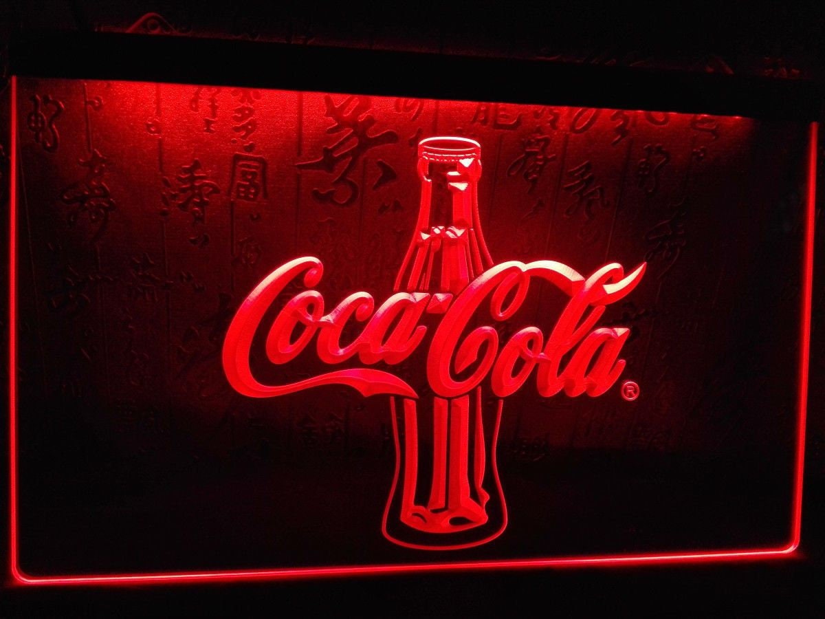 Coca Cola Coca Cola Sign Neon LED Sign Acrylic Coke - Etsy Canada