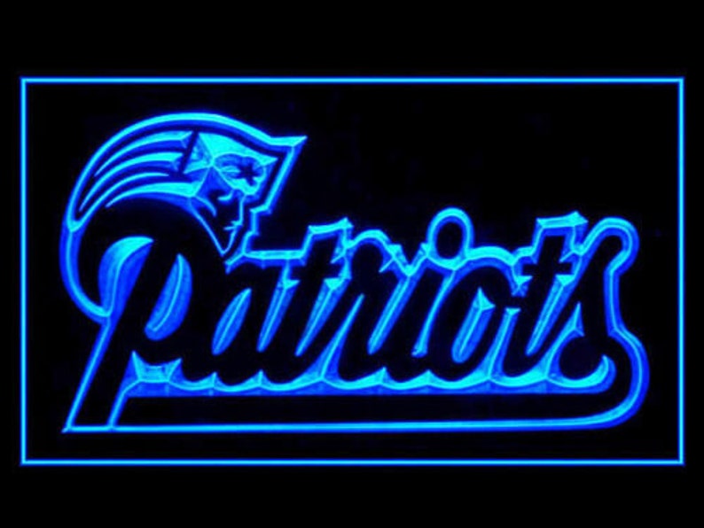 New England Patriots LED Sign Light Game Neon Acrylic Carved - Etsy