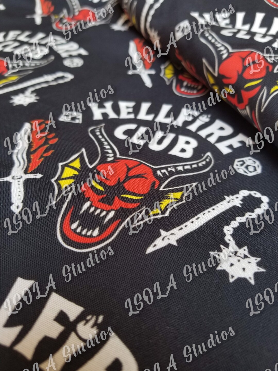 READY TO SHIP Devil Pop Culture Cotton Fabric - Etsy