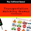 Tranportation Theme Letter Games, Transportation Theme Math Games ...