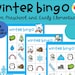 Winter Theme Bingo Game, Toddler Games, Preschool Games, Christmas ...