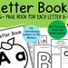 Printable Alphabet Books Letter Books for Preschool Letter - Etsy
