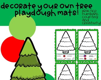 Christmas Playdough Mat - Etsy