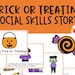 Trick or Treating Social Skills Story, Halloween Social Skills Story ...