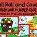Fall Theme Math Game for Preschool Roll and Cover Math - Etsy