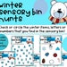 Winter Theme Sensory Bin Hunt, Checklist for Toddler, Preschool and ...