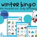 Winter Theme Bingo Game Toddler Games Preschool Games | Etsy