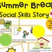 Summer Break Social Skills Story Summer Visuals - Etsy