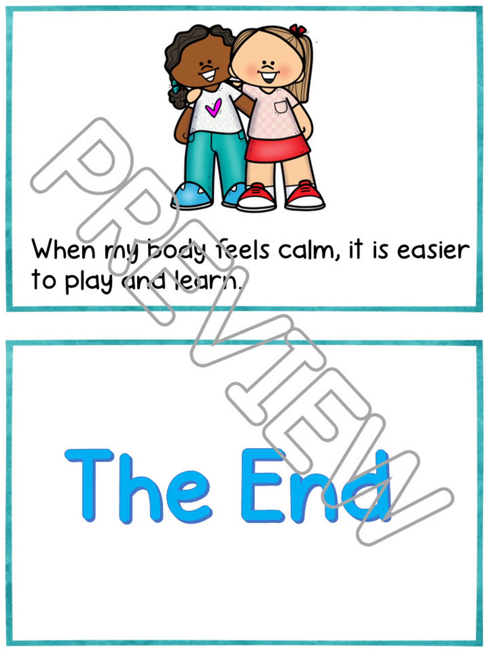 Printable Social Skills Story for Preschool Feeling Mad - Etsy