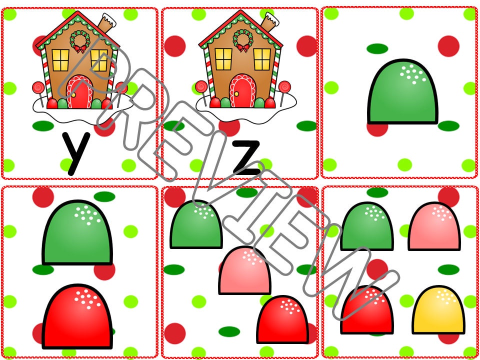 Gingerbread Letter and Number Games, Gingerbread Preschool Math ...