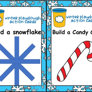 Winter Playdough Mat, Playdough Learning Mat, Preschool Christmas ...