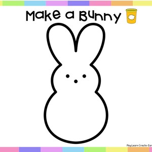 Easter Playdough Mats, Bunny Playdough Mats, Easter Playdough ...