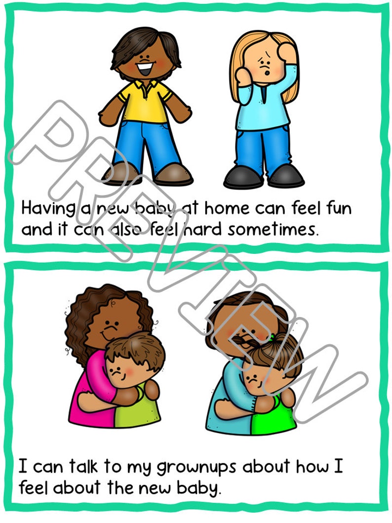 New Baby Social Skills Story Printable Social Skills Story - Etsy