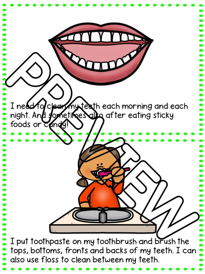 Taking Care of My Body Social Skills Story, Personal Hygiene Social ...