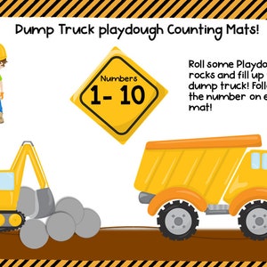 Playdough Mats, Playdough Mat Numbers, Counting Activity, Fine Motor ...