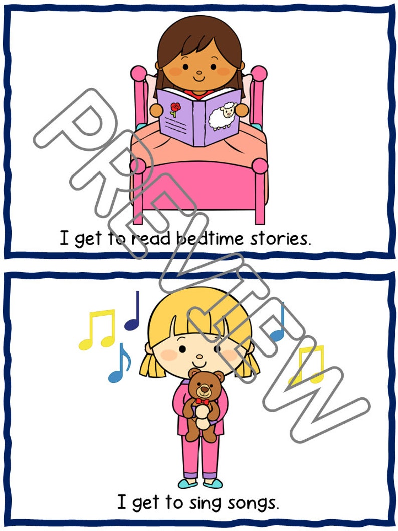 Bedtime Social Skills Story, Bedtime Routine Chart, Bedtime Visuals ...