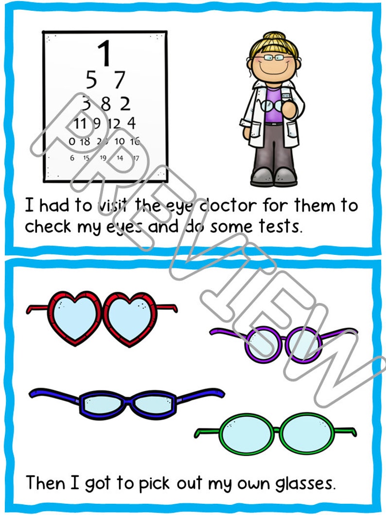 Getting Glasses Social Skills Story Printable Social Skills - Etsy