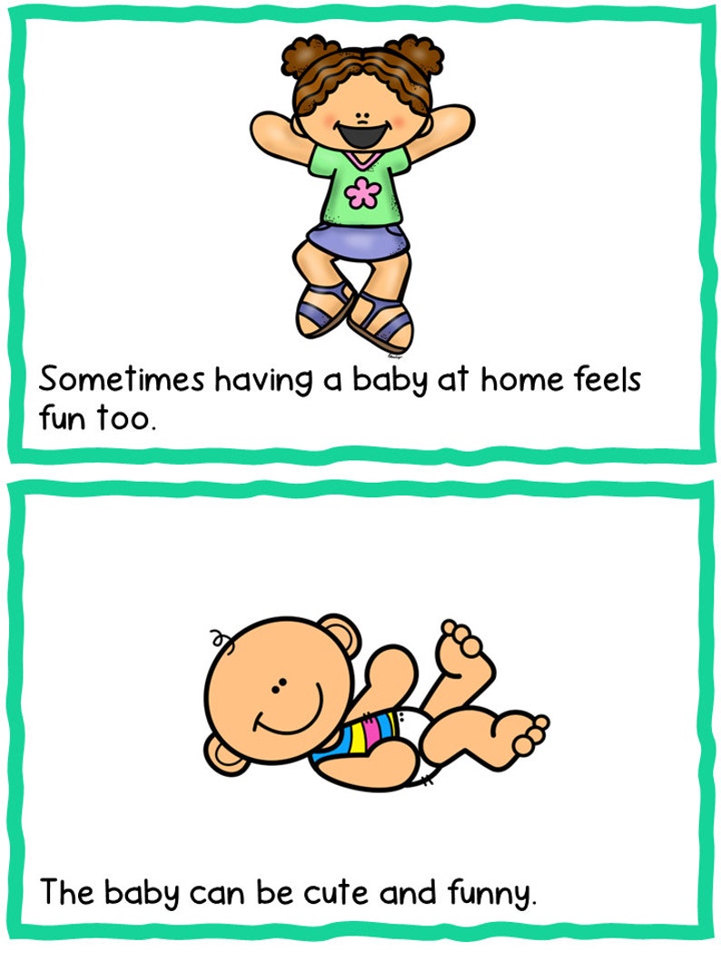 New Baby at Home Social Skills Story, Printable Social Skills Story ...