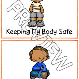 Body Awareness Social Skills Story, Body Safety Story, Body Safety ...