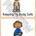 Body Awareness Social Skills Story, Body Safety Story, Body Safety ...