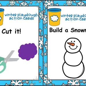 Winter Playdough Mat, Playdough Learning Mat, Preschool Christmas ...