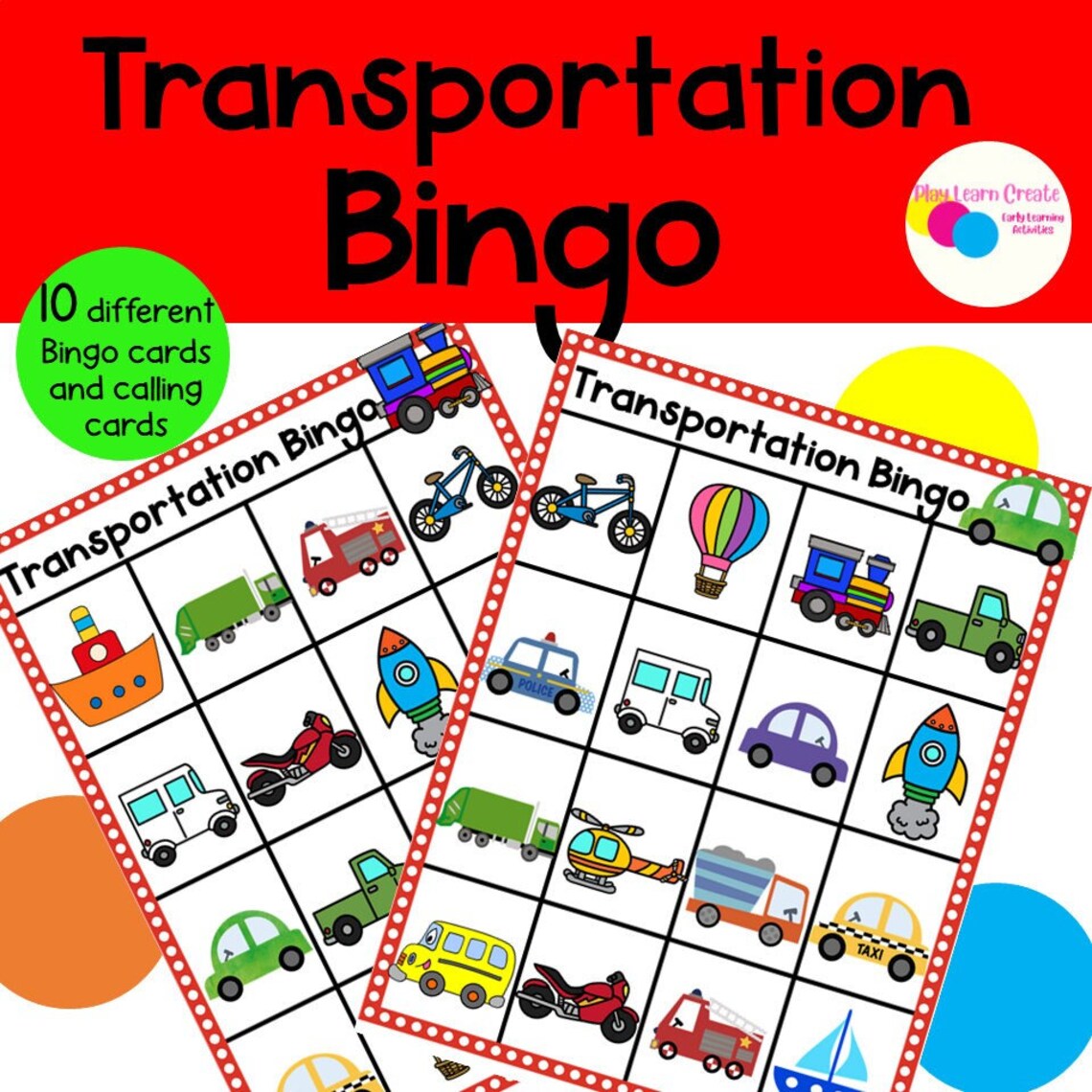 Printable Transportation Theme Activities, Vehicle Theme ...