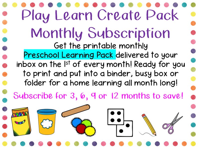 Preschool Monthly Subscription Binder, Preschool Themed Workbook, March ...
