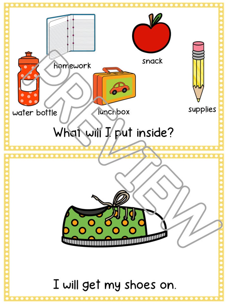 Getting Ready for School Social Skills Story, Morning Routine Visuals ...