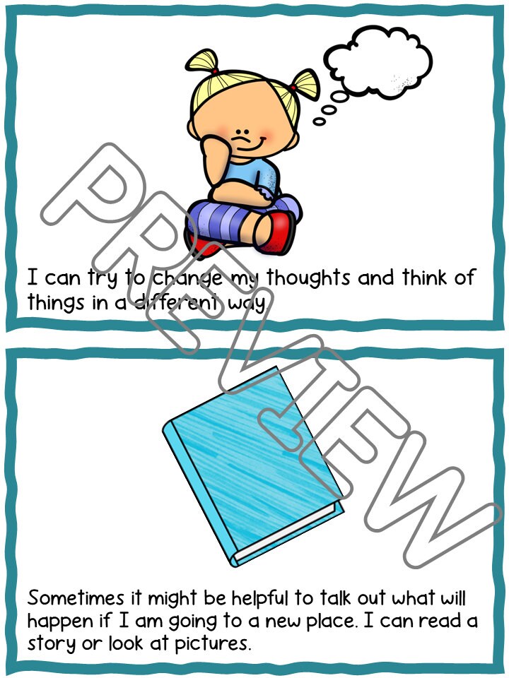 Social Skills Story When I Feel Worried, Anxiety, Feelings, Social ...