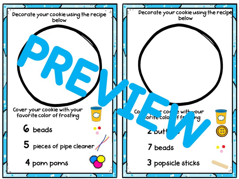 Cookie Playdough Mat, Bakery Theme Playdough, Playdough Learning ...