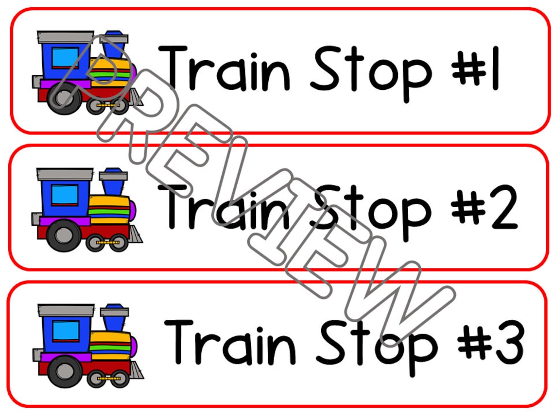 Train Station Dramatic Play Pretend Play Printable Play Kit - Etsy