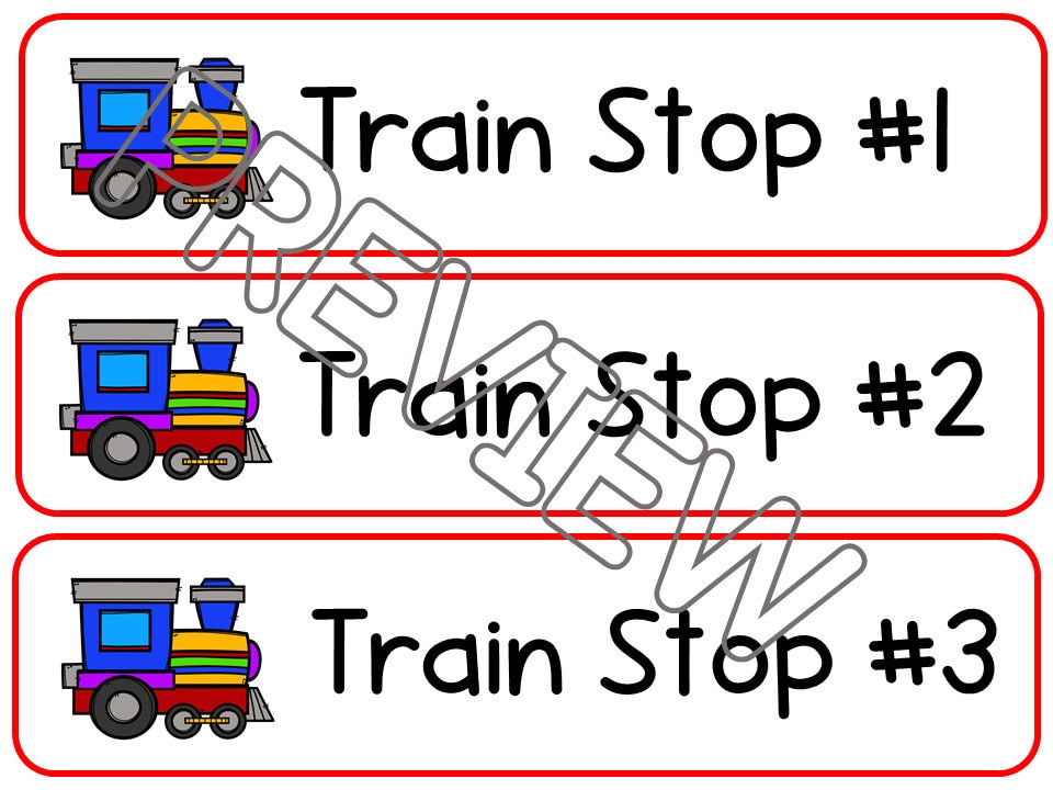 Train Station Dramatic Play Pretend Play Printable Play Kit - Etsy