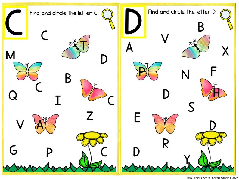 Butterfly Themed Lesson, Preschool Literacy, Preschool Letters ...