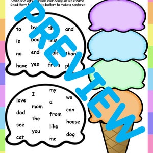 Sight Word Activity for Prek, Kindergarten and 1st Grade. Read and ...