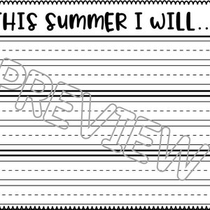 End of School Year Activity, Summer Writing, Summer Craft, Summer Hat ...