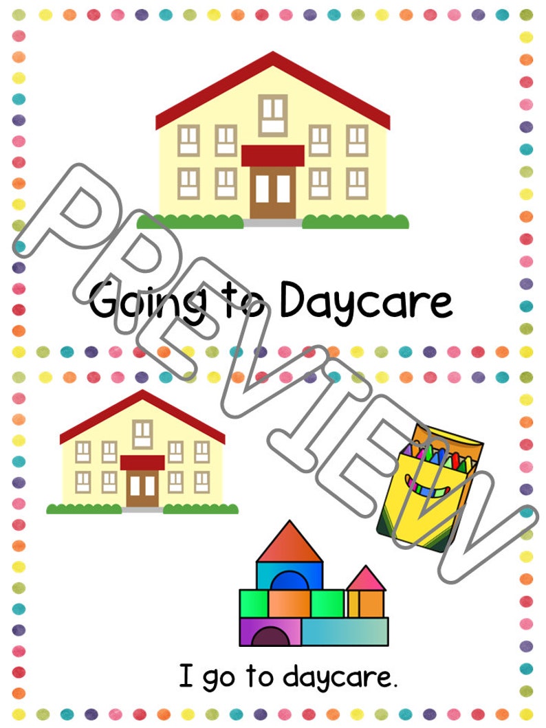 Going to Daycare Social Skills Story, Printable Social Skills Story ...