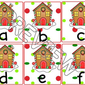 Gingerbread Letter and Number Games, Gingerbread Preschool Math ...