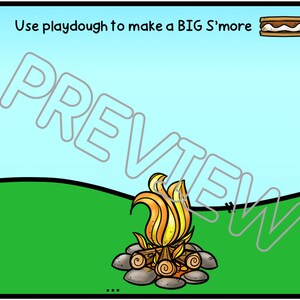 Camping Theme Playdough Mat, Camping Theme Learning, Camping Theme ...