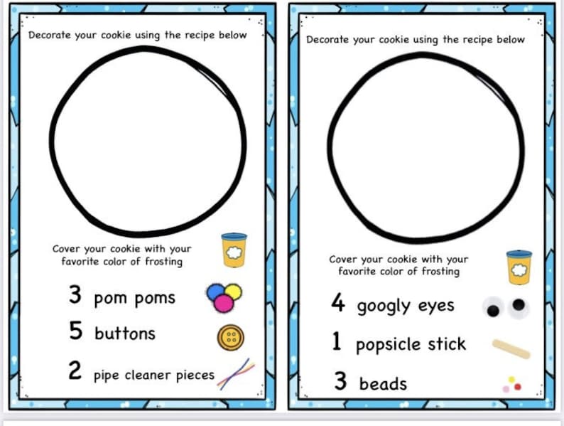 Cookie Playdough Mat Bakery Theme Playdough Playdough | Etsy