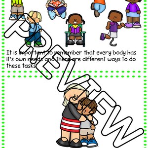 Taking Care of My Body Social Skills Story, Personal Hygiene Social ...