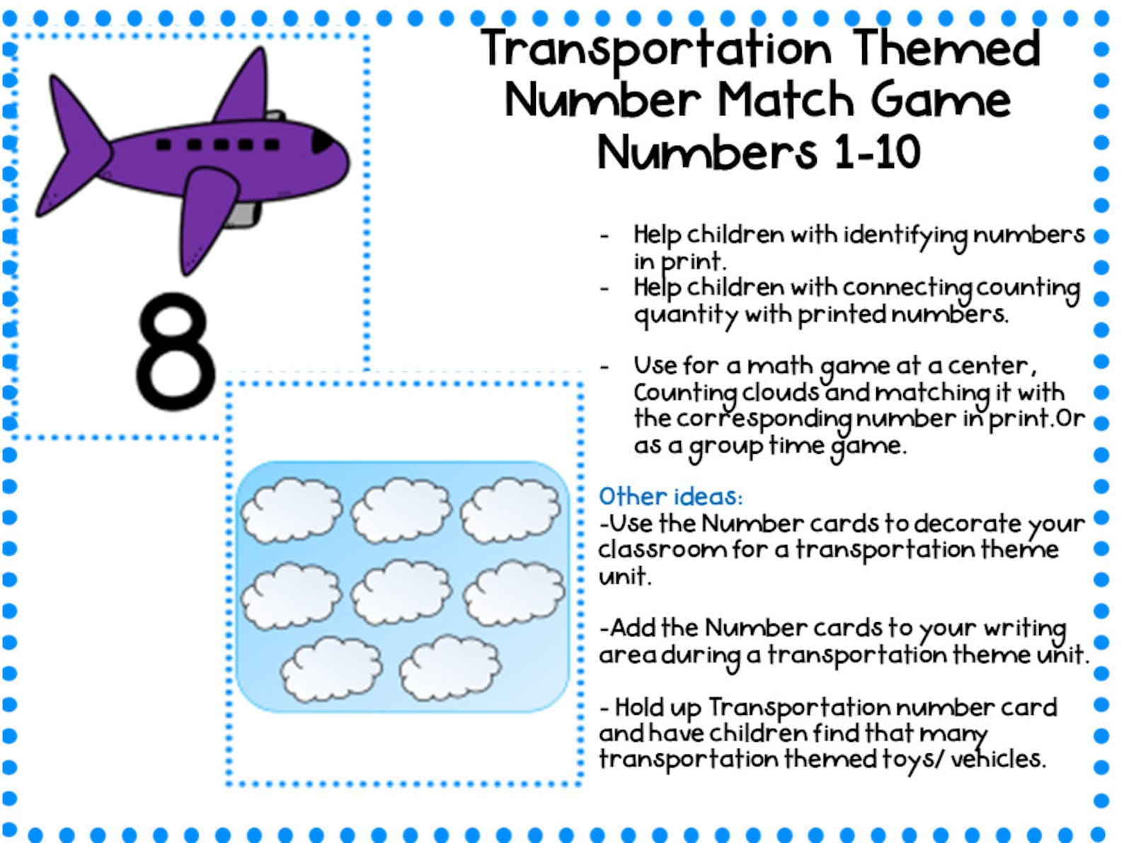 Tranportation Theme Letter Games, Transportation Theme Math Games ...