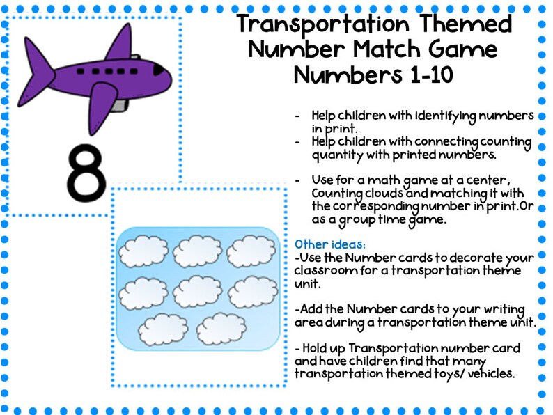 Tranportation Theme Letter Games, Transportation Theme Math Games ...