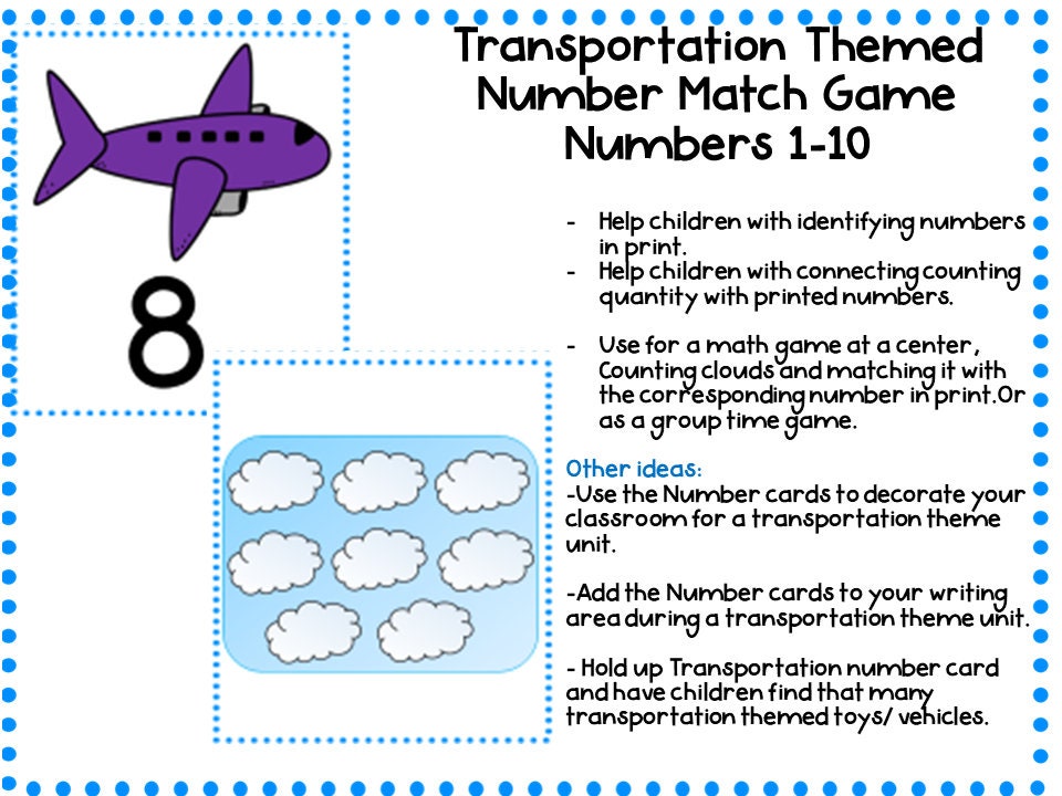Tranportation Theme Letter Games, Transportation Theme Math Games ...