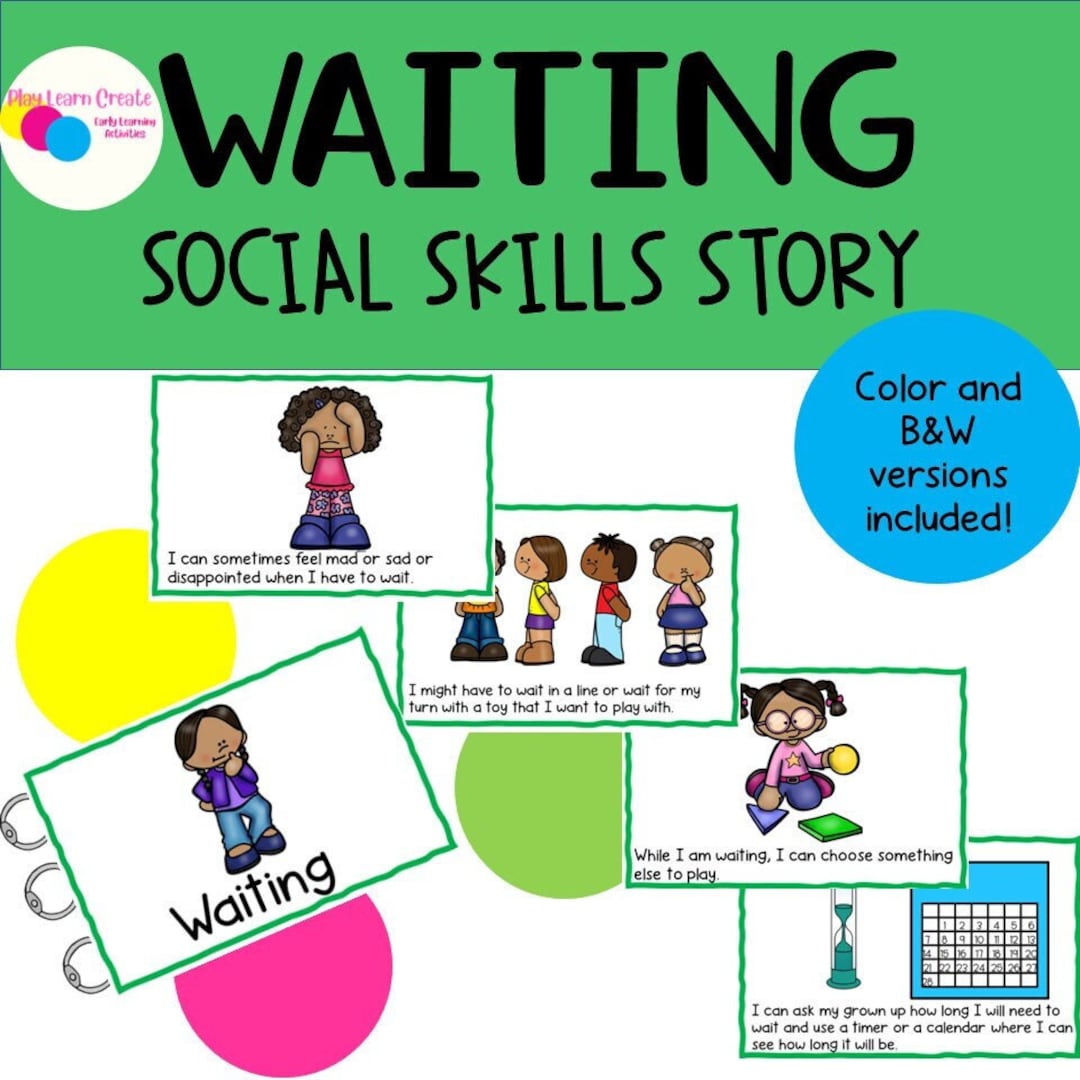 Waiting Social Skills Story, Patience Social Skills Story, Patience ...