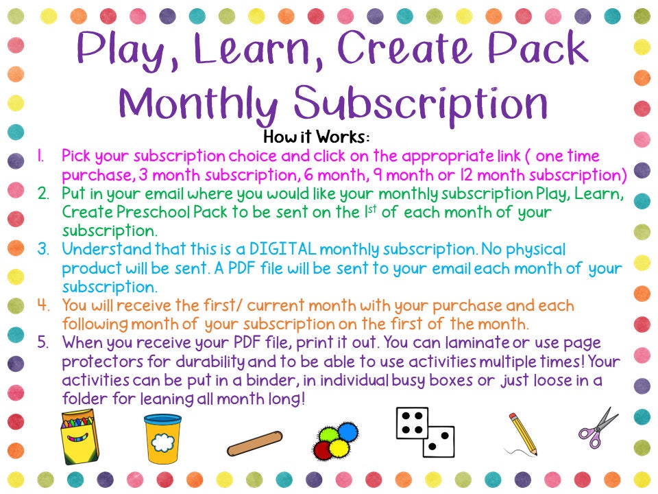 Preschool Monthly Subscription Binder, Preschool Workbook, November ...