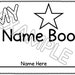 Personalized Name Workbook, Printable Name Book, Editable Name Activity ...