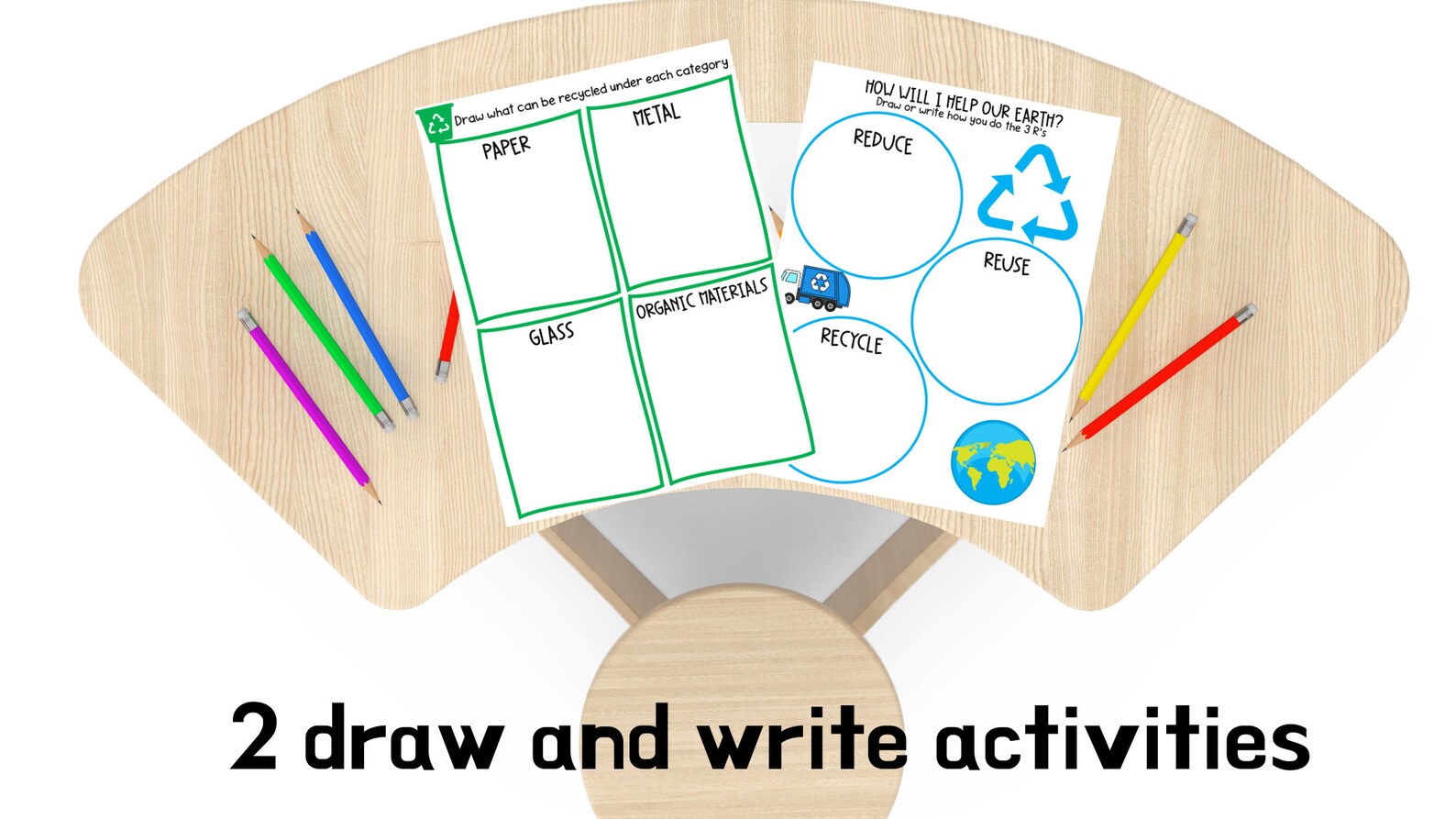 Printable Recycling Lesson, Recycling Lesson, Recycling Activity, Earth ...