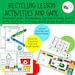 Recycling Learning Bundle, Printable Recycling Lesson, Preschool ...